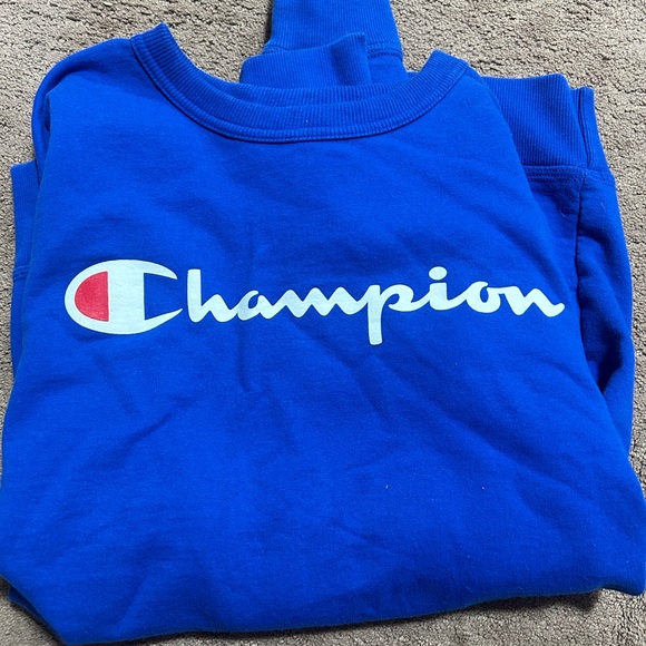Champion | Sweaters | Mens Blue Champion Crew Neck | Poshmark